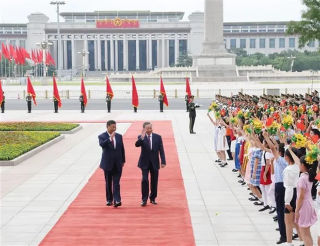 Grand welcome ceremony held in Beijing for Party General Secretary and ...