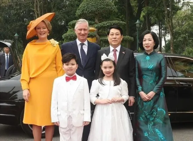 President hosts welcome ceremony for King of Belgium