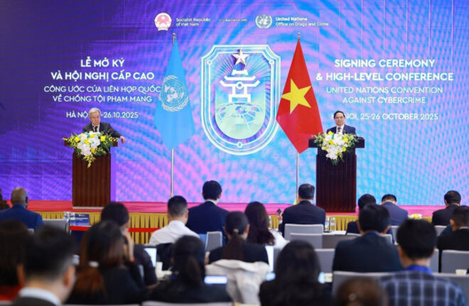 Vietnamese PM, UN Secretary-General attend press conference on signing ...